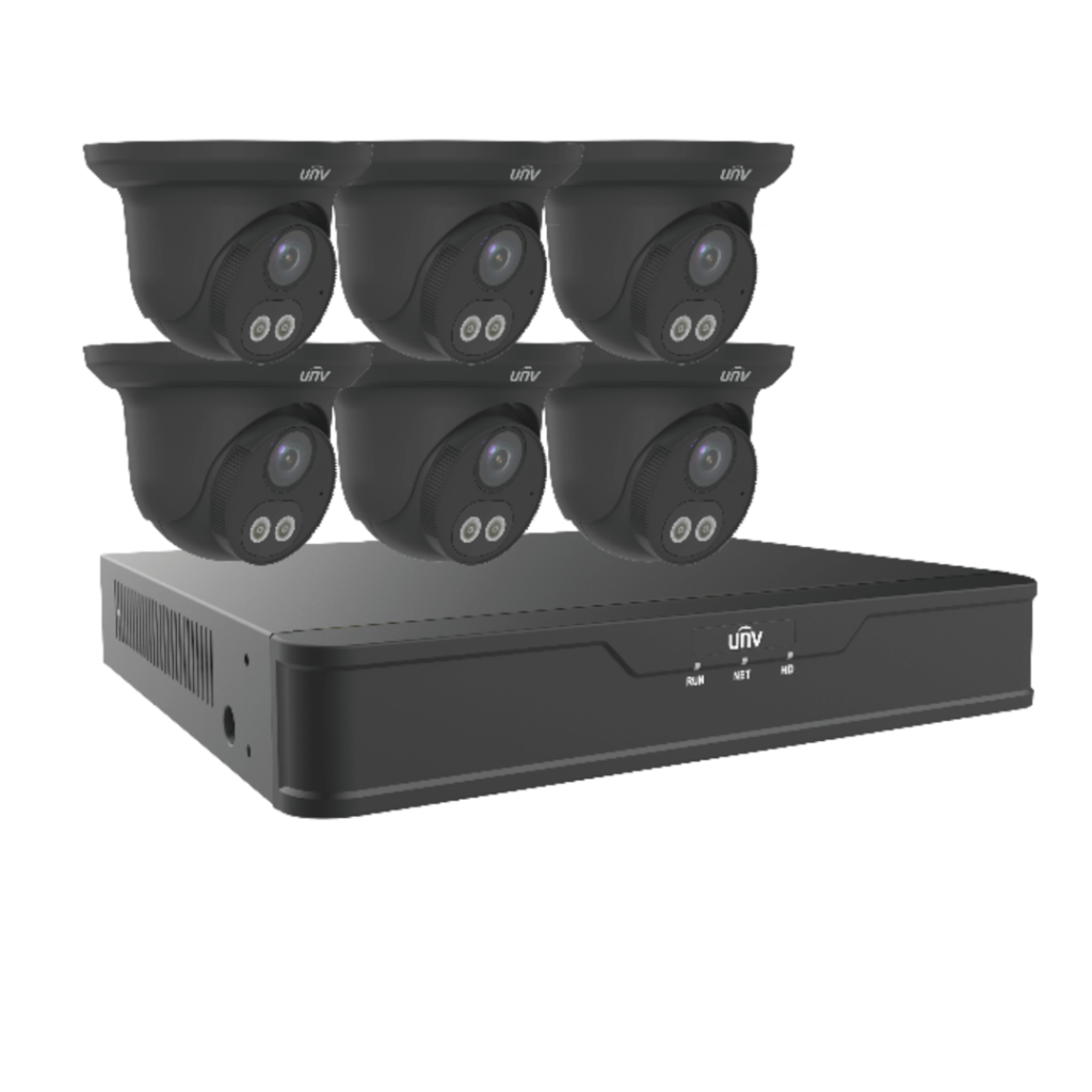 EK-S31P8DLT46T2-BK UNV Dual Light 8 Channel Surveillance Kit